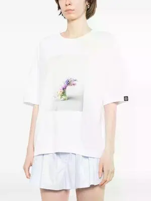 AGNES B. Graphic Print Cotton T-shirt
