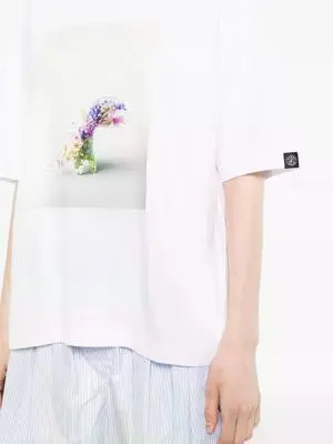AGNES B. Graphic Print Cotton T-shirt
