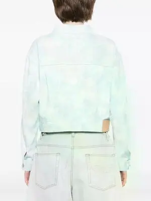 AGNES B. Floral Print Cotton Jacket