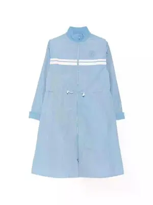 AGNES B. Ribstop Zip-up Dress - Blue