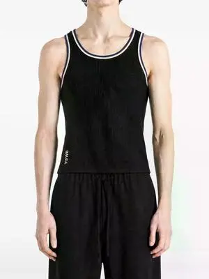 WALES BONNER X Adidas Mesh-knit Tank Top - Black