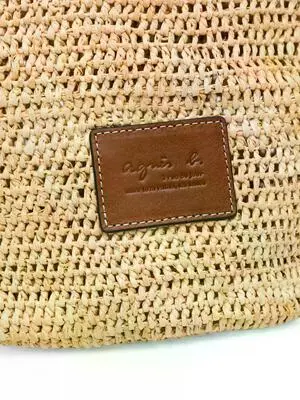 AGNES B. Raffia Tote Bag