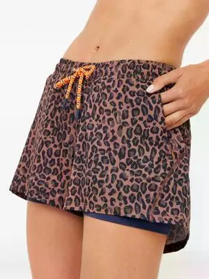 The Upside Ludlow Billie Leopard-print Shorts