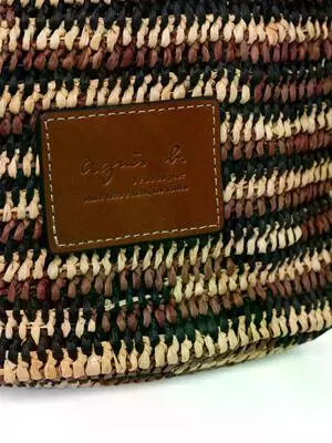 AGNES B. Raffia Tote Bag