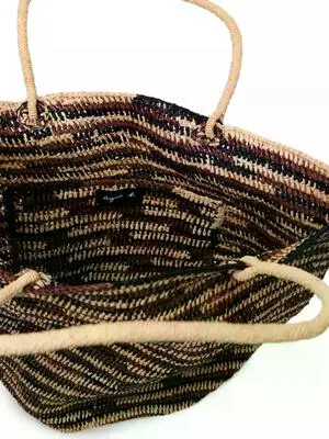 AGNES B. Raffia Tote Bag