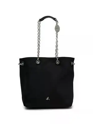 AGNES B. Chain-link Strap Tote Bag - Black