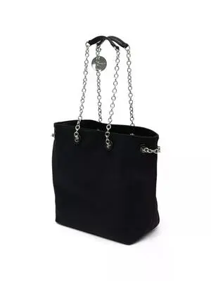 AGNES B. Chain-link Strap Tote Bag