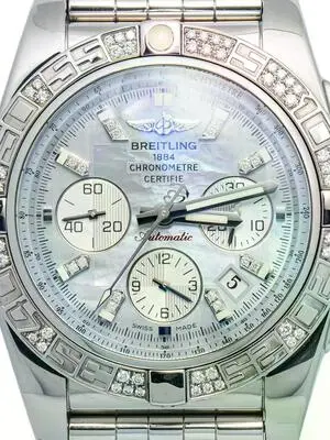 Breitling Chronometre Diamond 44mm Watch - Neutrals