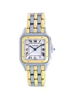 Cartier Panthère 36mm Watch 18k Gold And Stainless Steel - White