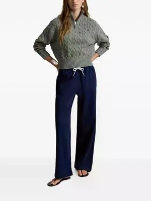 Polo Ralph Lauren Cable-knit Quarter-zip Sweater