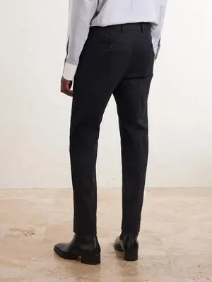 TOM FORD Tapered Cotton-blend Twill Trousers