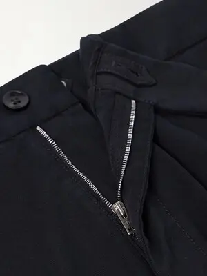 TOM FORD Tapered Cotton-blend Twill Trousers