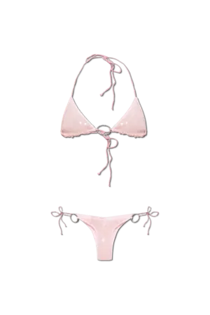 Oseree Two-piece Sequin Swimsuit - Pink