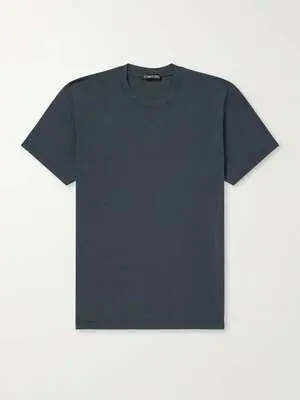 TOM FORD Lyocell And Cotton-blend T-shirt - Green
