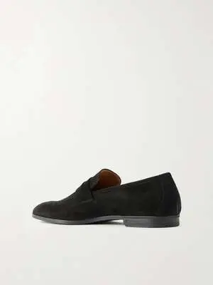 TOM FORD Sean Suede Penny Loafers