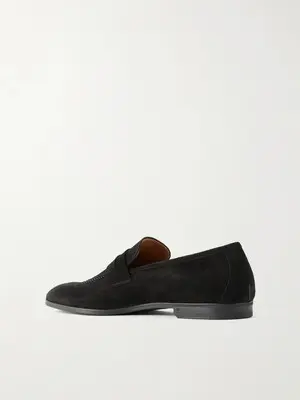 TOM FORD Sean Suede Penny Loafers