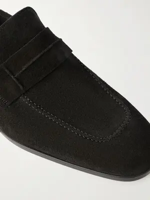 TOM FORD Sean Suede Penny Loafers