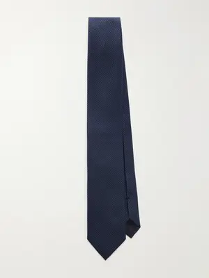 TOM FORD 7cm Silk Jacquard Tie - Blue
