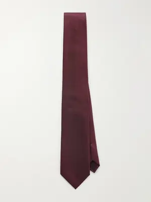 TOM FORD 7cm Silk Jacquard Neck Tie - Red