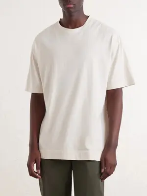 Massimo Alba Nevis Cotton-jersey T-shirt - Neutrals