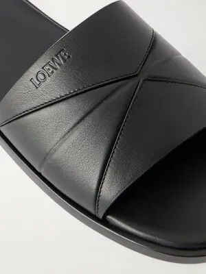 Loewe Origami Leather Slides
