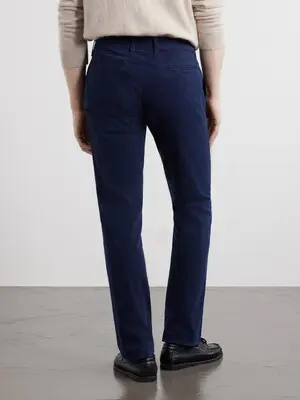 Massimo Alba Winch Straight-leg Cotton-blend Twill Trousers