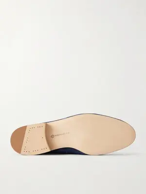 EDWARD GREEN Polperro Suede Penny Loafers
