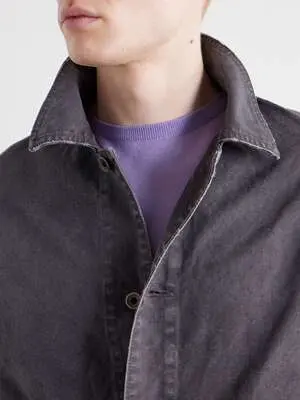 FULLCOUNT Tent Cloth Distressed Denim Chore Jacket
