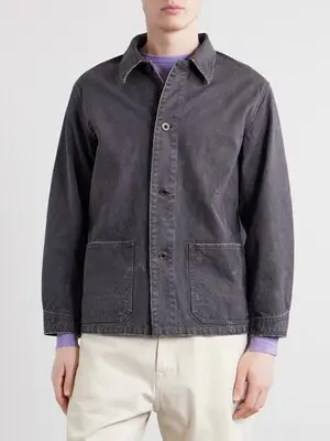 FULLCOUNT Distressed Denim Chore Jacket