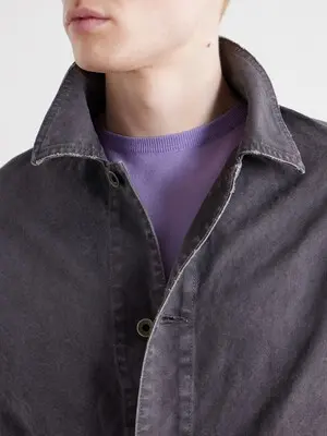 FULLCOUNT Distressed Denim Chore Jacket