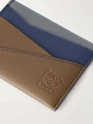 Loewe Puzzle Anagram-debossed Panelled Leather Cardholder