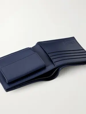 Loewe Puzzle Edge Colour-block Full-grain Leather Bifold Wallet - Brown