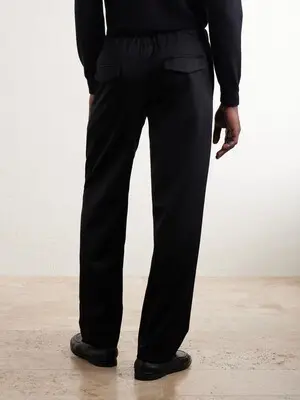 LARDINI Mid-rise Straight-leg Wool-twill Suit Trousers