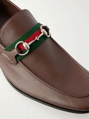Gucci Horsebit-embellished Leather Loafers