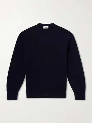 Altea Ribbed Virgin Wool Sweater - Navy