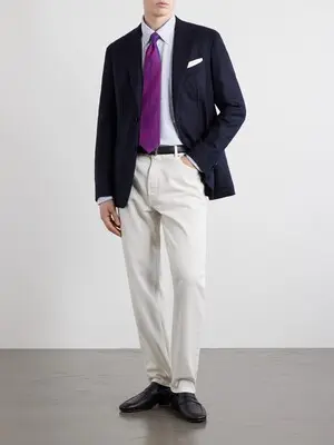 Caruso Aida Wool And Cashmere-blend Twill Blazer
