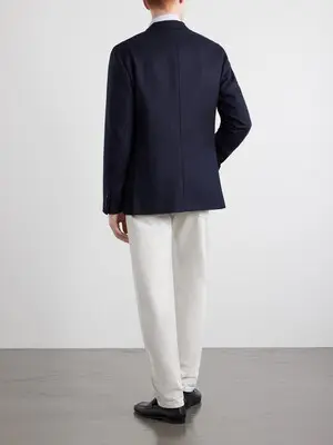 Caruso Aida Wool And Cashmere-blend Twill Blazer