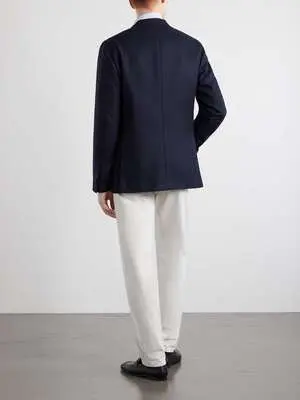 Caruso Aida Wool And Cashmere-blend Twill Blazer