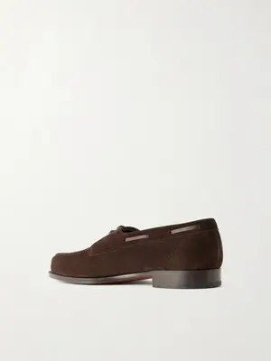EDWARD GREEN Saltash Suede Boat Shoes