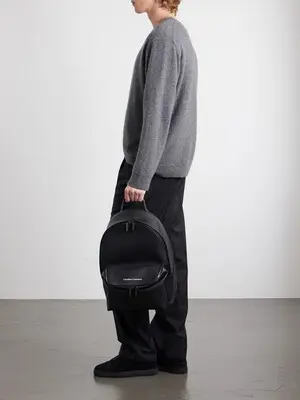 CHRISTIAN LOUBOUTIN Logo-embossed Leather Backpack