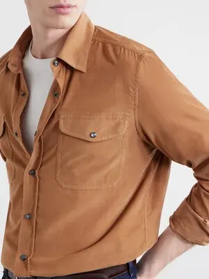 Caruso Cotton-corduroy Shirt