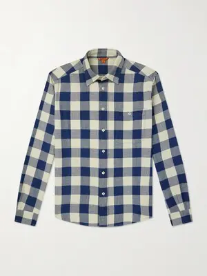 Barena Venezia Checked Cotton-twill Shirt - Blue