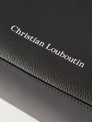 CHRISTIAN LOUBOUTIN Canopy Logo-embossed Leather Pouch