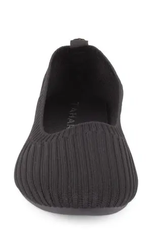 Tahari Clementia Knit Ballet Flat - Black