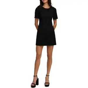 FAVORITE DAUGHTER The Cherie Bow Detail Minidress - Black