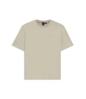 BOSS Regular-fit T-shirt In Mercerized Cotton - Light Beige