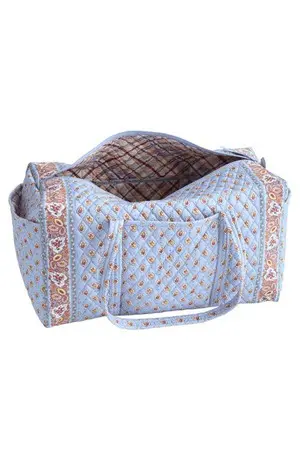 VERA BRADLEY Large Quilted Duffle Bag