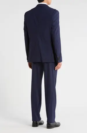 BOSS Huge Slim Fit Stretch Wool Blend Suit