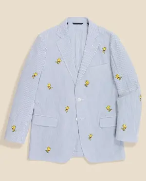 Brooks Brothers X Peanuts Seersucker No. 1 Sack Sport Coat - Blue