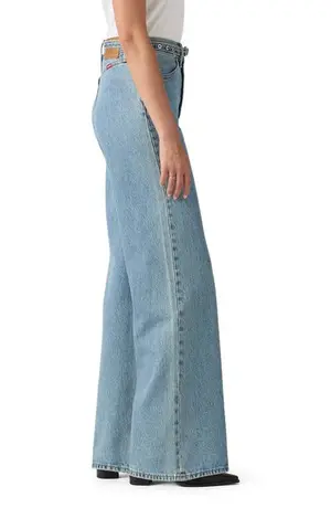 LEVI'S Ribcage Belted High Waist Wide Leg Jeans